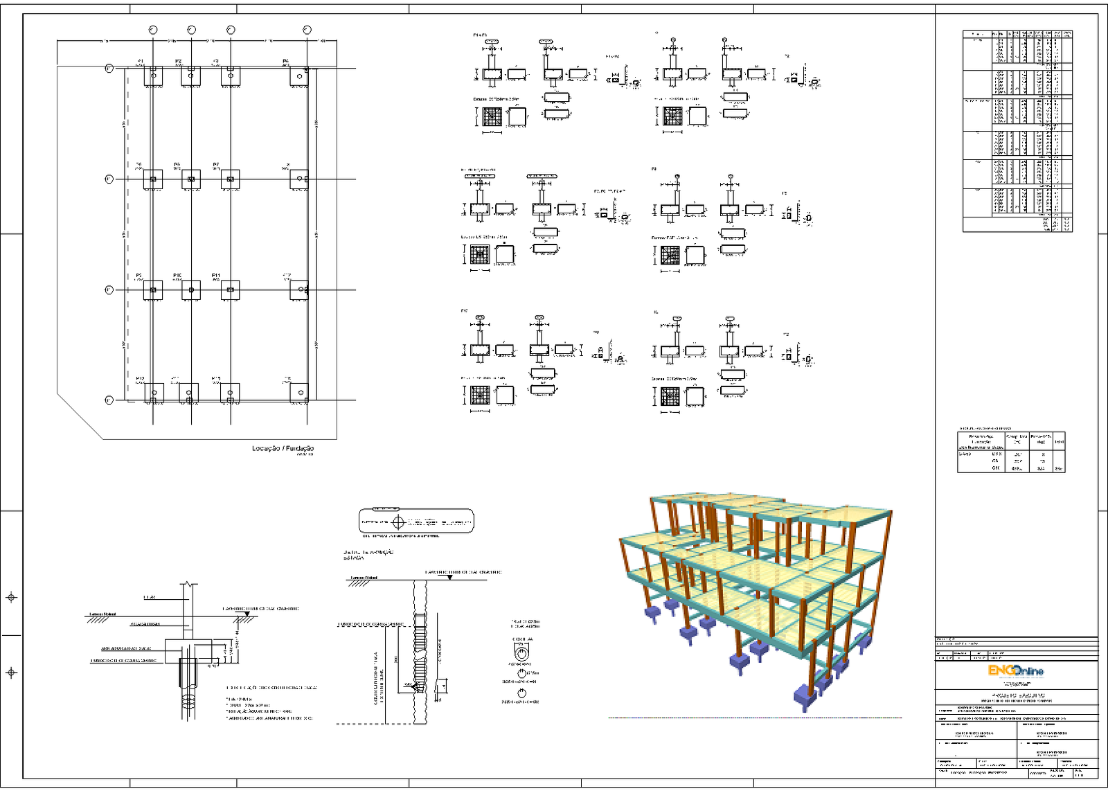 Projeto Estrutural - Desenho Técnico | Eng Online Projetos